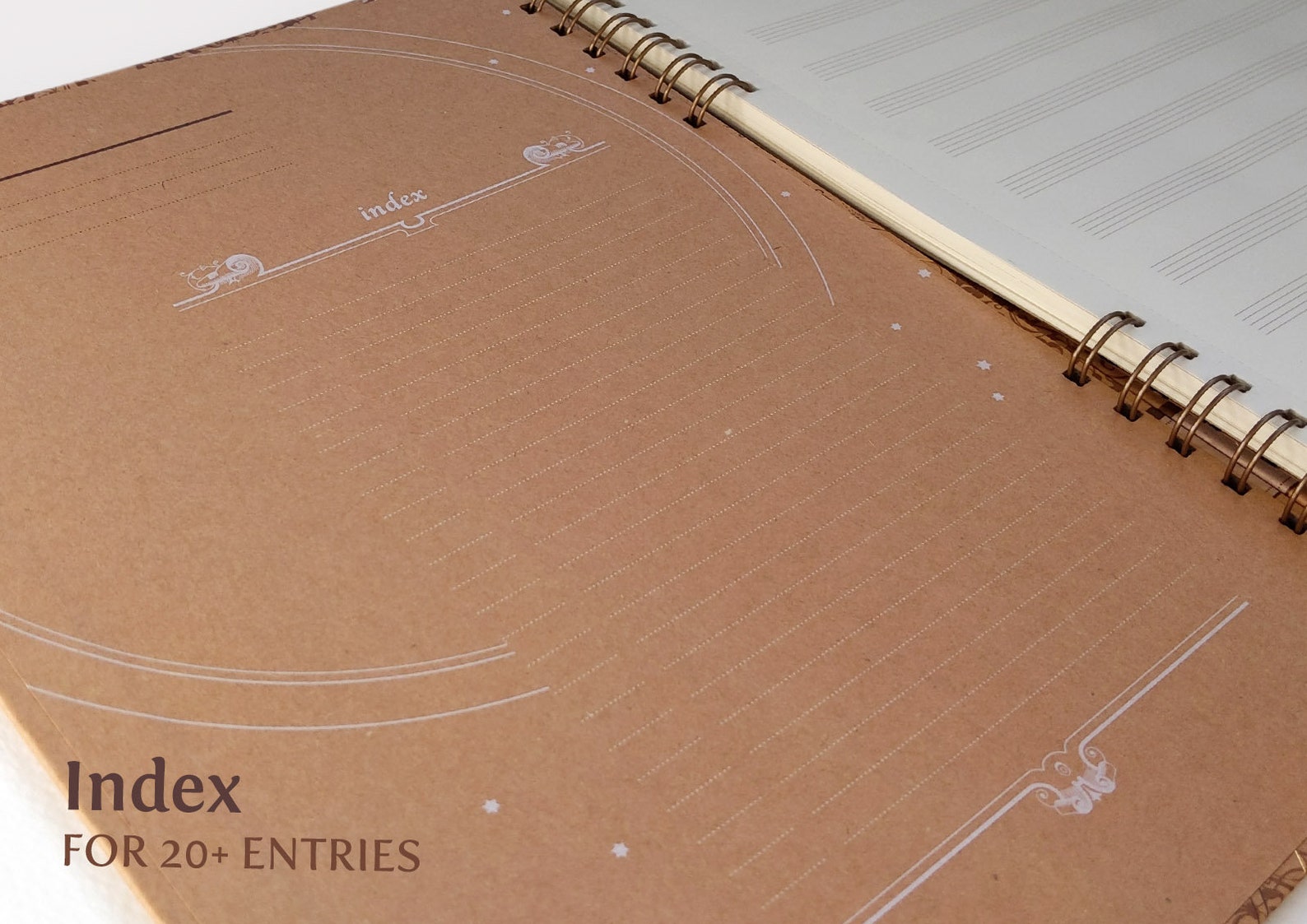 Designer Music Composition Notebook - Hardcover A4 100/120p Perforated ...