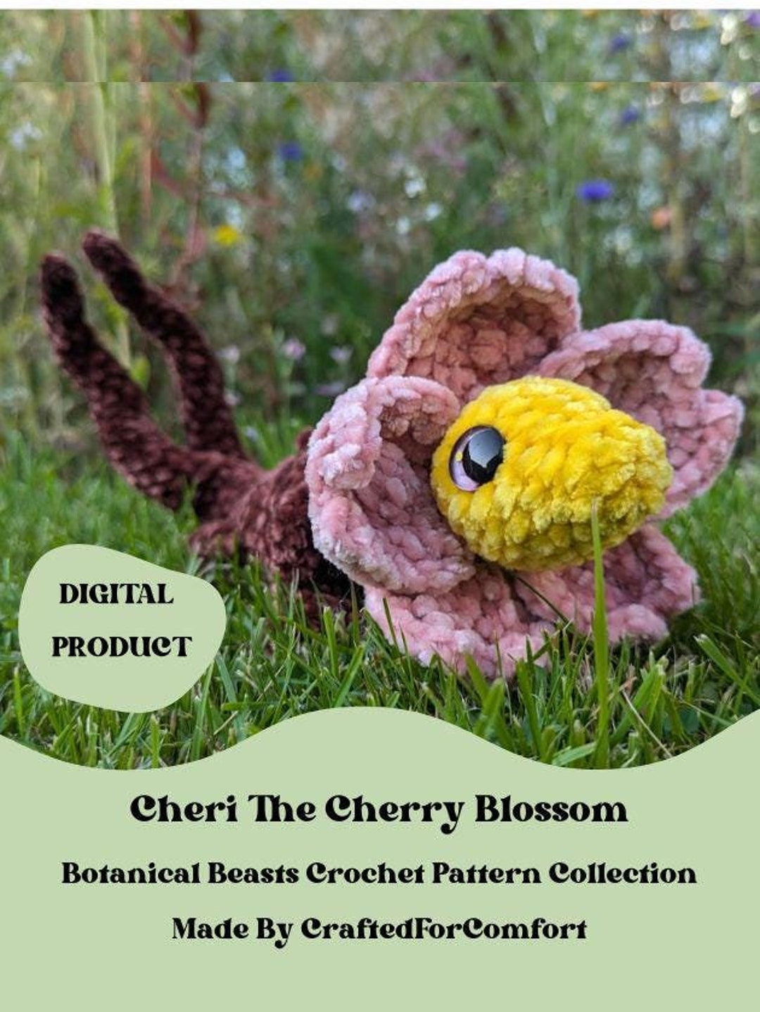 Cherry Blossom Dragon Crochet Pattern – Botanical Beasts Amigurumi ...