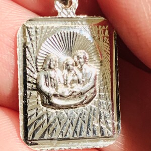 Sterling Silver Baptism Medal Necklace,christering Necklace,baby Boy ...