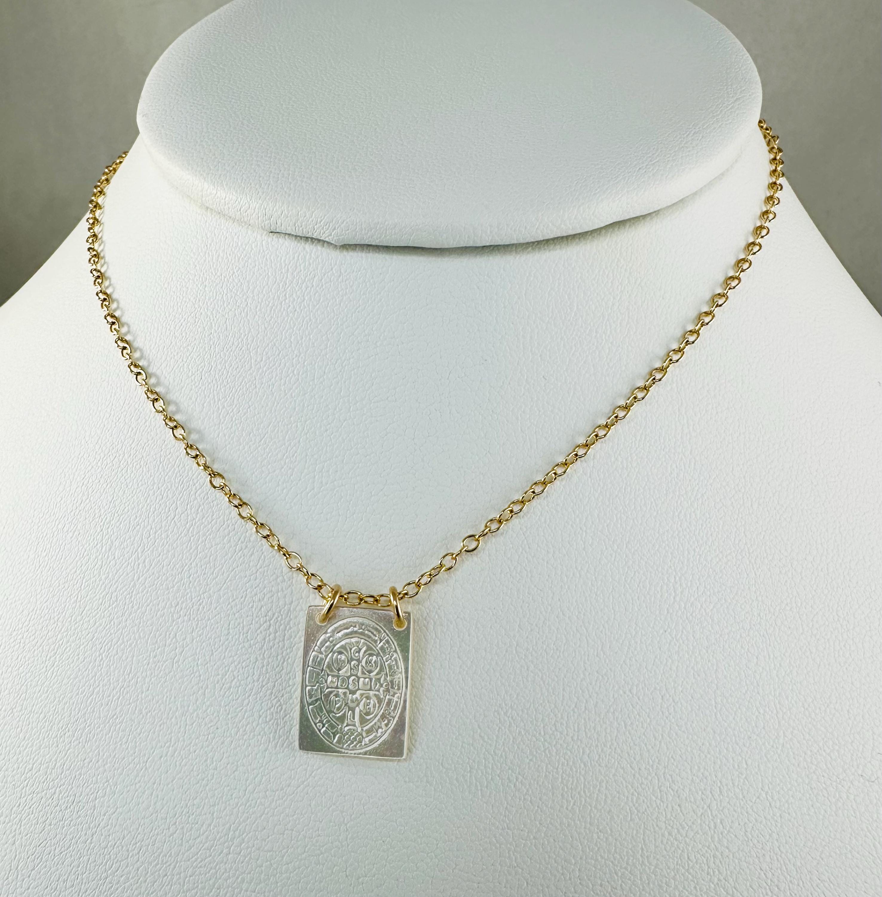 Gold Mother of Pearl Scapular Necklace,sacred Heart Miraculous Virgin ...