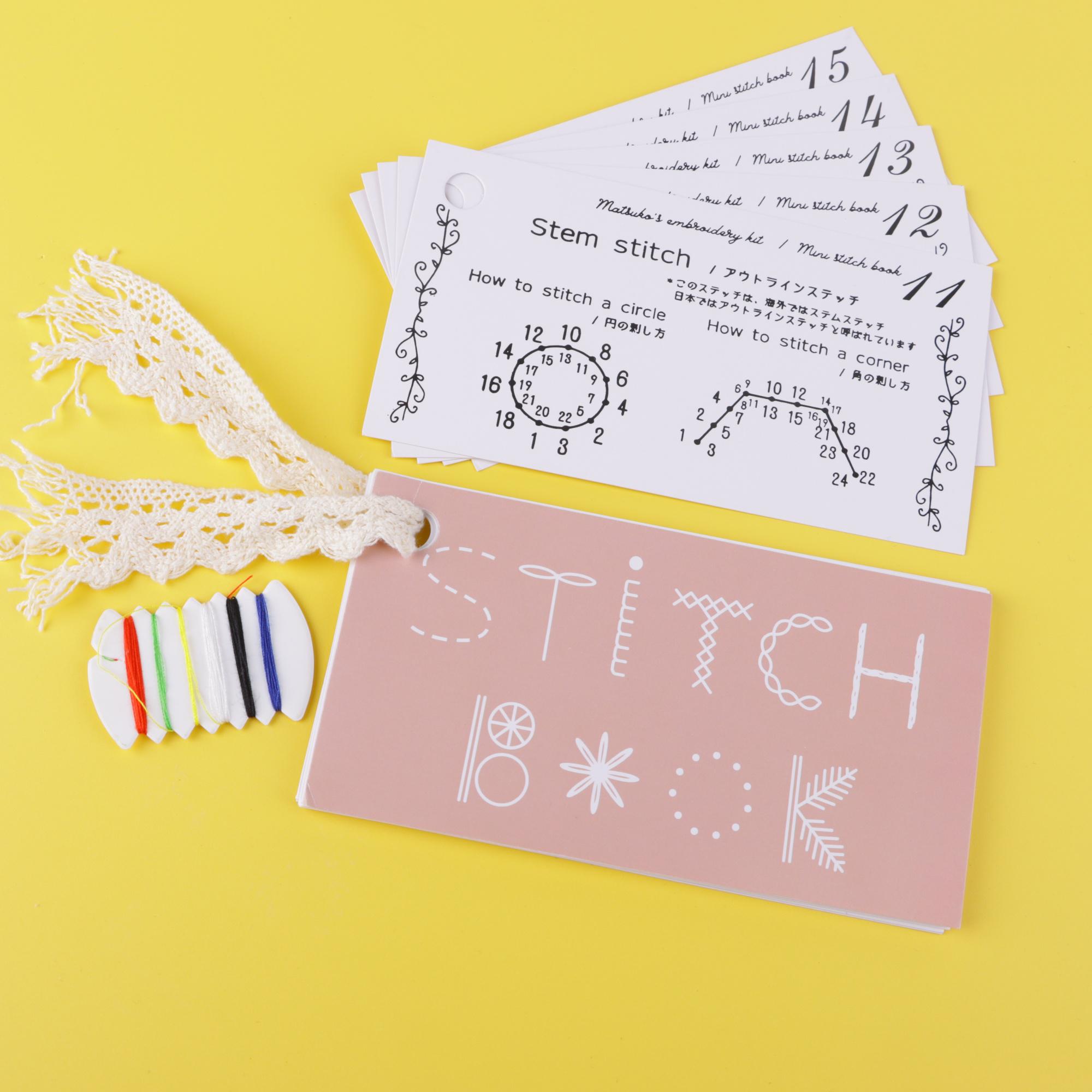 Mini Embroidery Stitch Book, Stitch Book, Sewing Book, Embroidery Guide ...