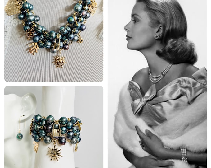 Clarion Pell Princess Grace of Monaco Faux Ruby and Diamond Necklace 18 ...