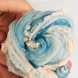 Beach Party Slime! Half Cloud Slime Half Clear Slime! With Two Clay ...