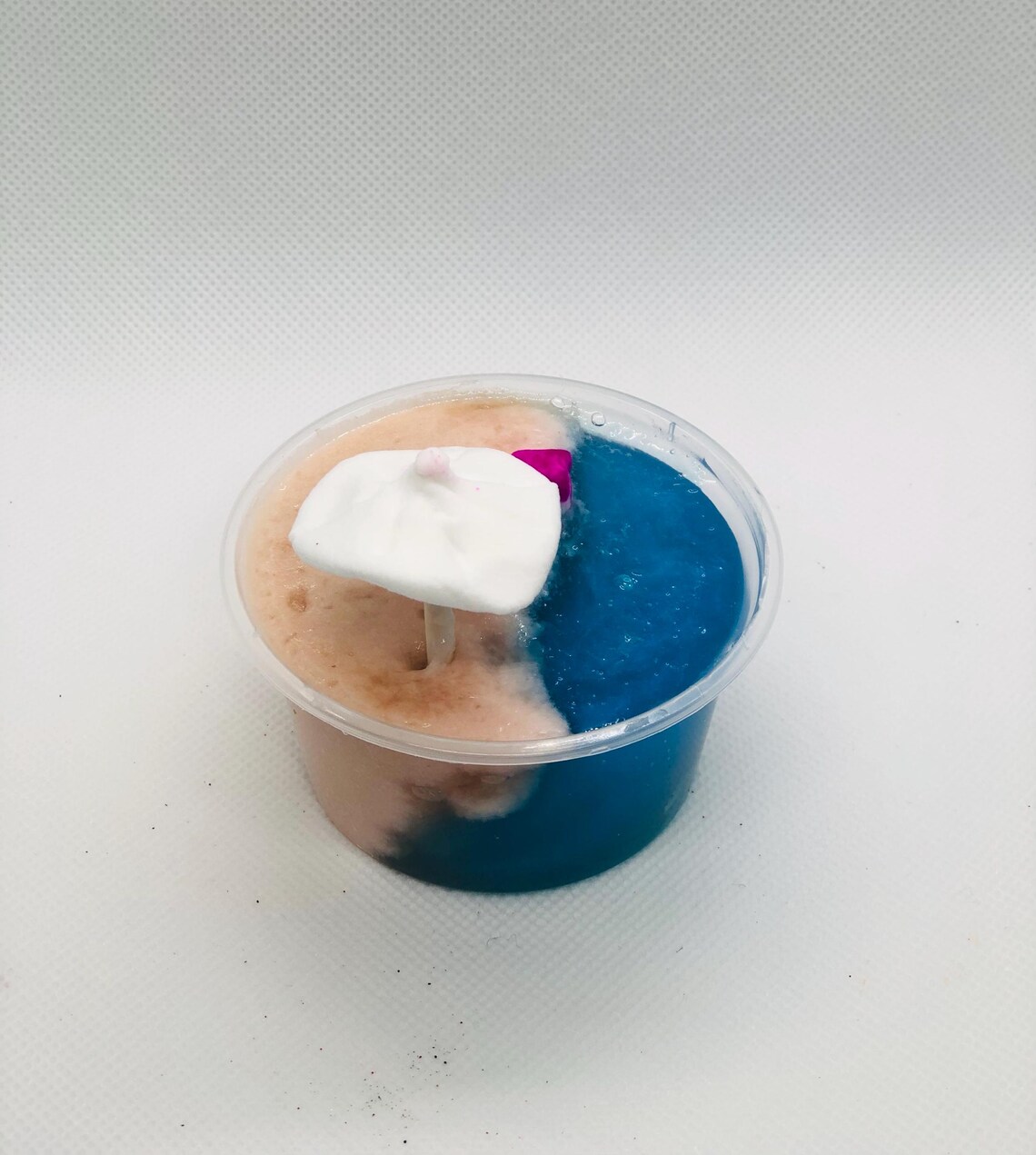 Beach Party Slime! Half Cloud Slime Half Clear Slime! With Two Clay ...
