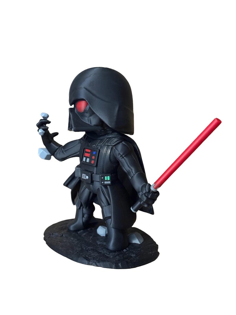 Darth Lord Figure – Chibi Sith With Red Lightsaber | Star Battle ...