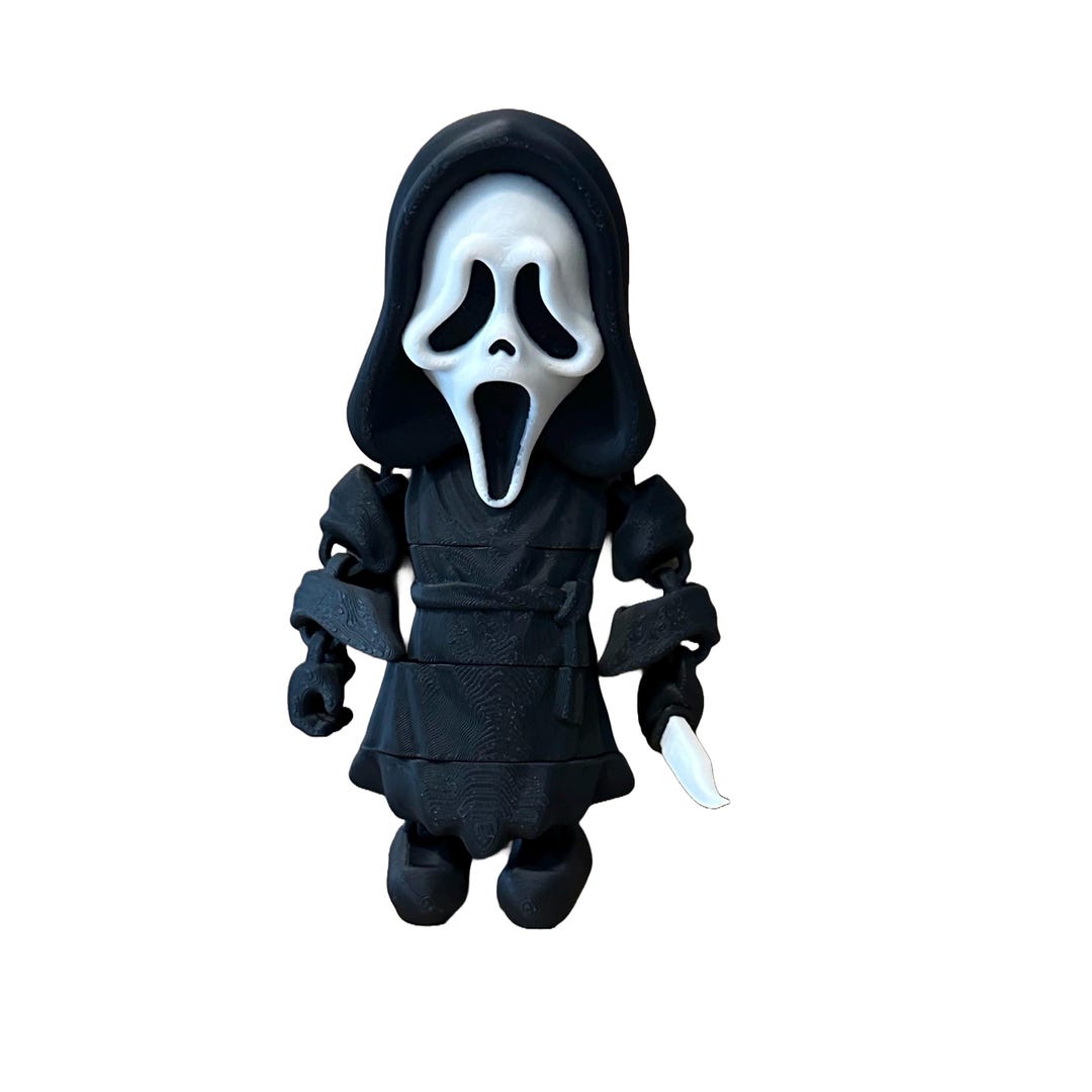 Ghostface Scream Figure - Iconic Horror Villain - Etsy