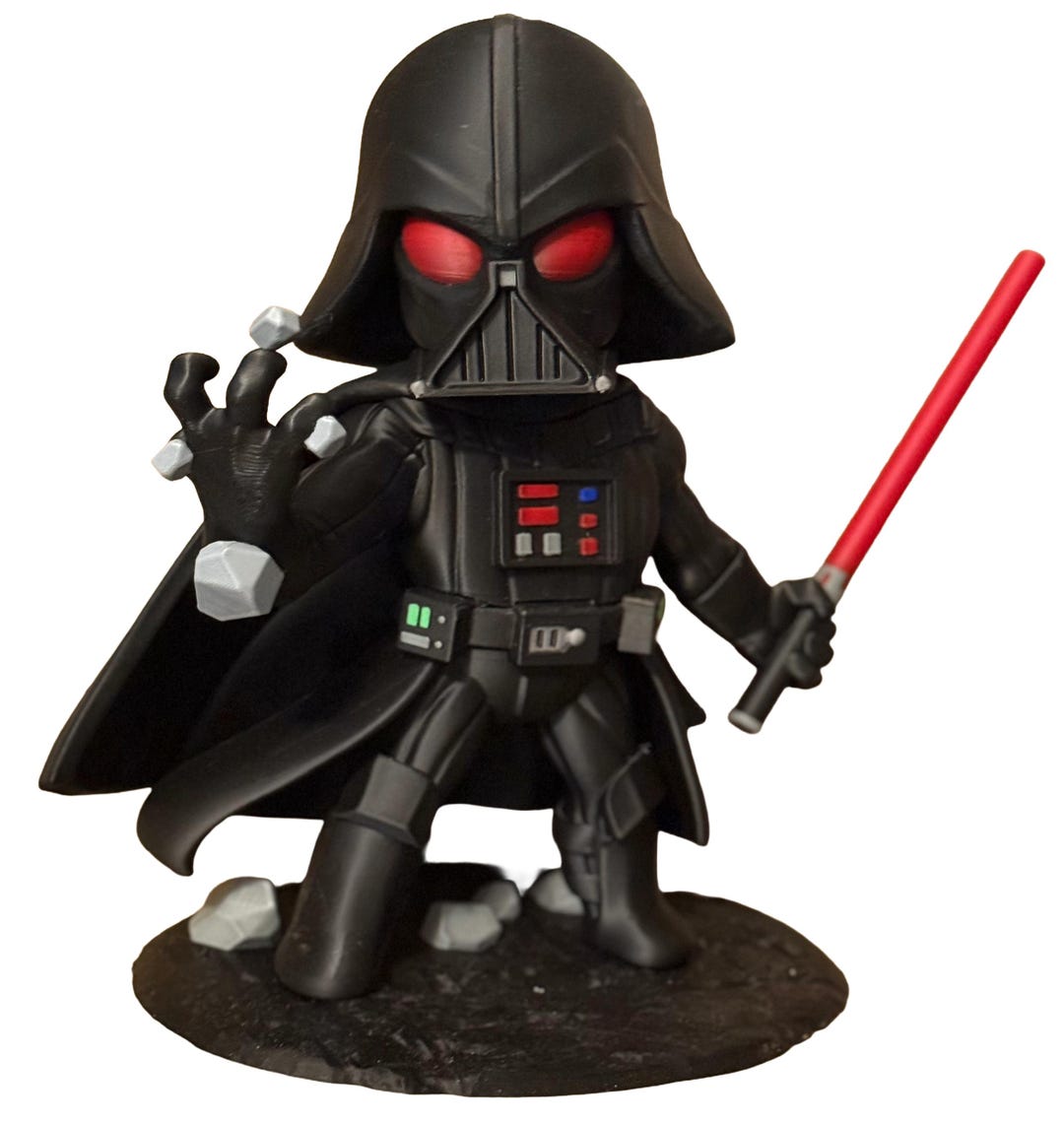 Darth Lord Figure – Chibi Sith With Red Lightsaber | Star Battle ...