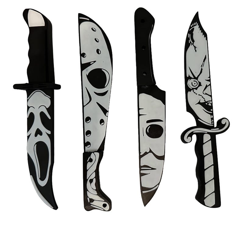 Horror Icon Decorative Knives Set Jason, Michael Myers, Chucky ...