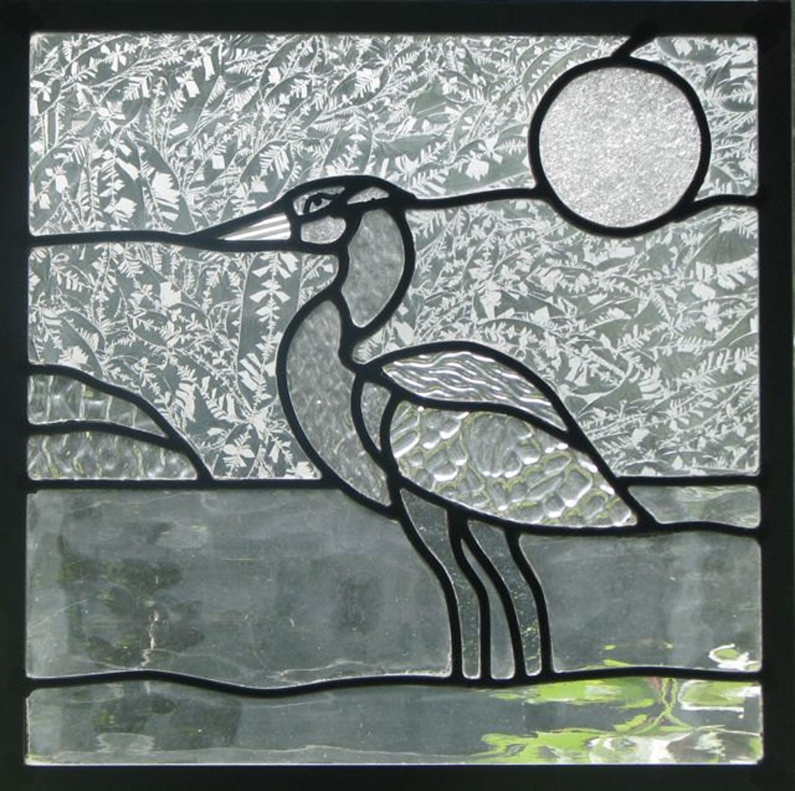 Blue Heron Stained Glass Pattern L - Etsy
