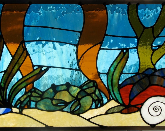 Under Sea Scene Stained Glass Pattern - Etsy