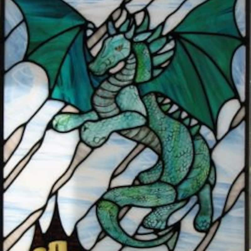 Stained Glass Dragon - Etsy