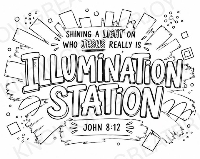 Illumination Station Lifeway VBS 2026 Poster Malvorlagen - Etsy.de