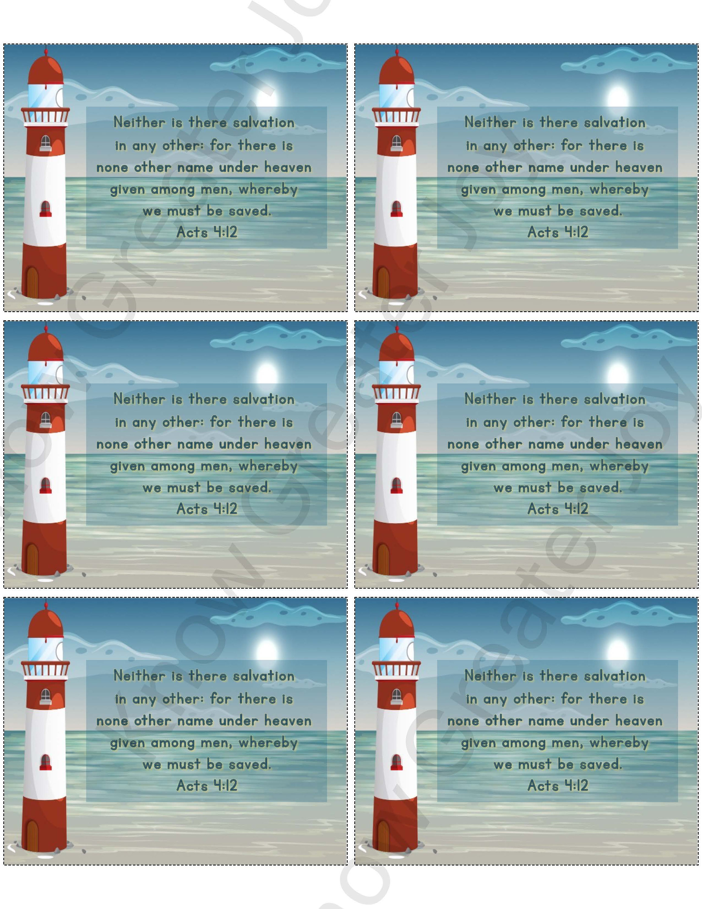 Breaker Rock Beach VBS KJV Bible Verses - Etsy