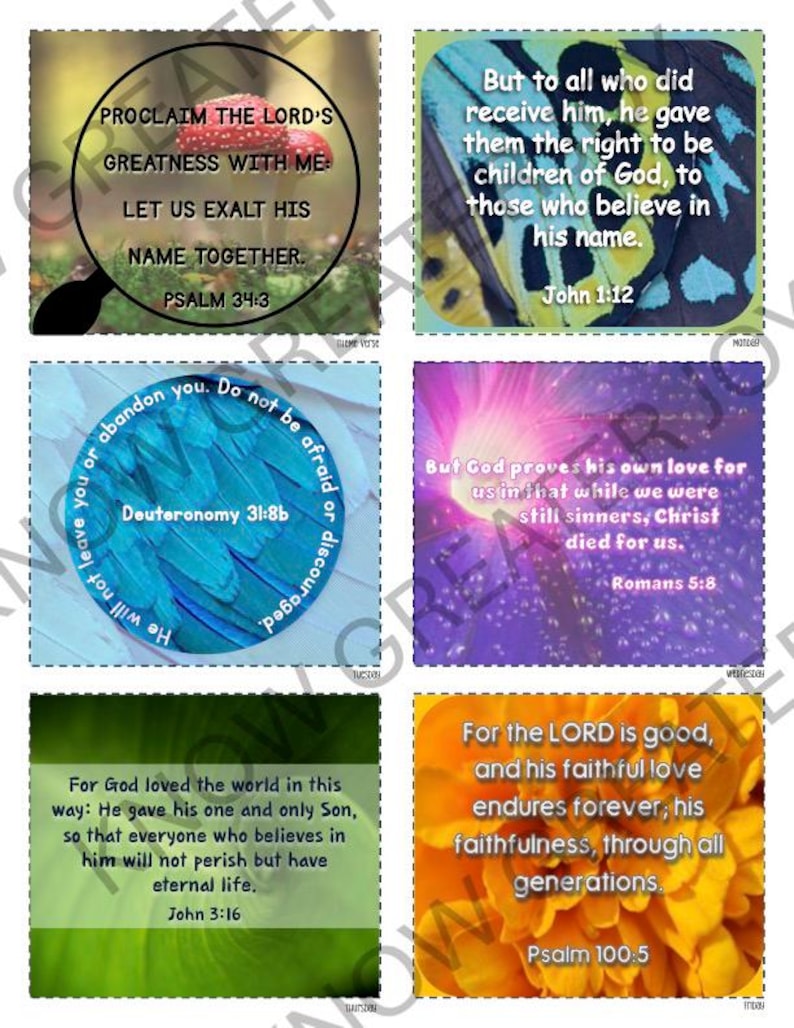 Magnified! VBS Bible Verse Cards - Etsy