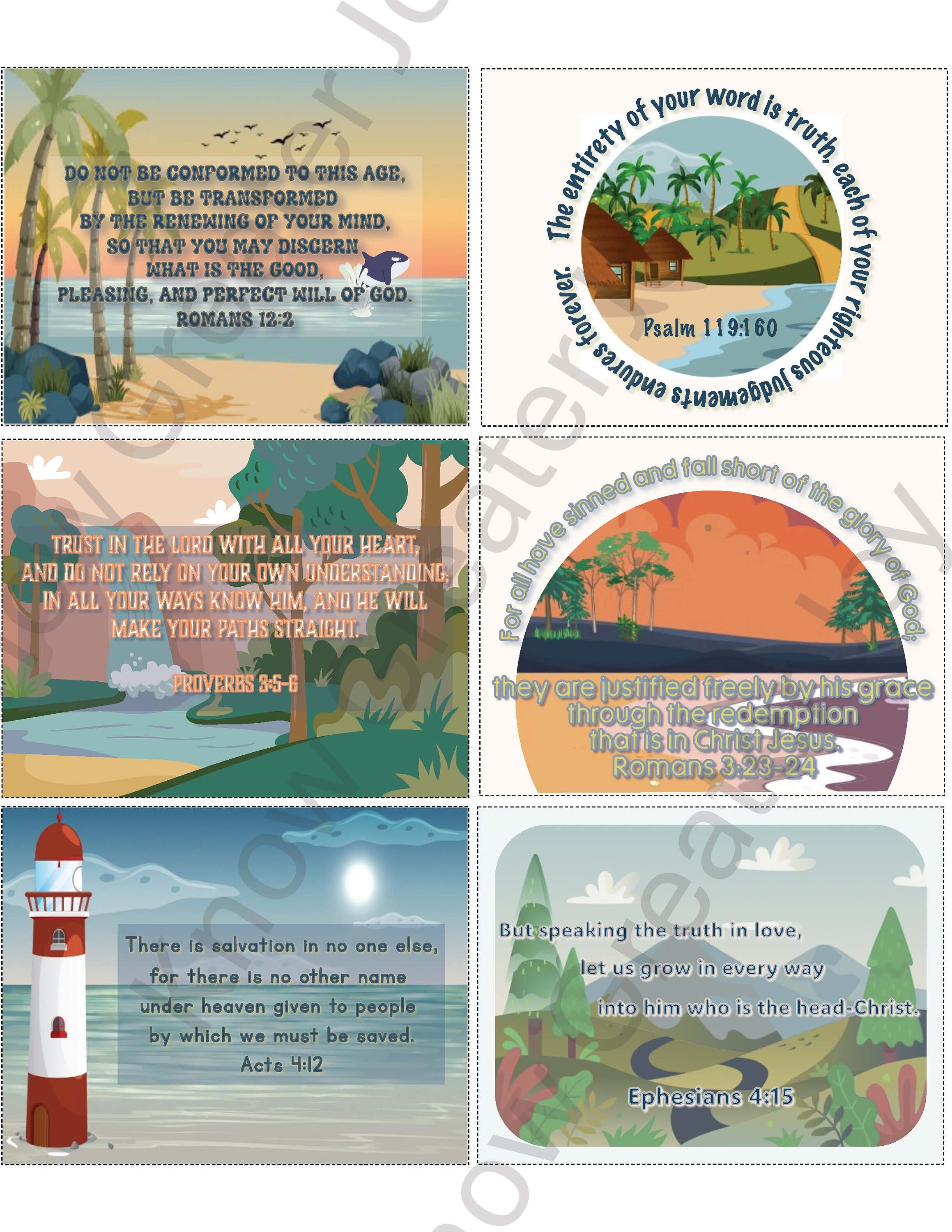 Breaker Rock Beach VBS CSB Bible Verses - Etsy