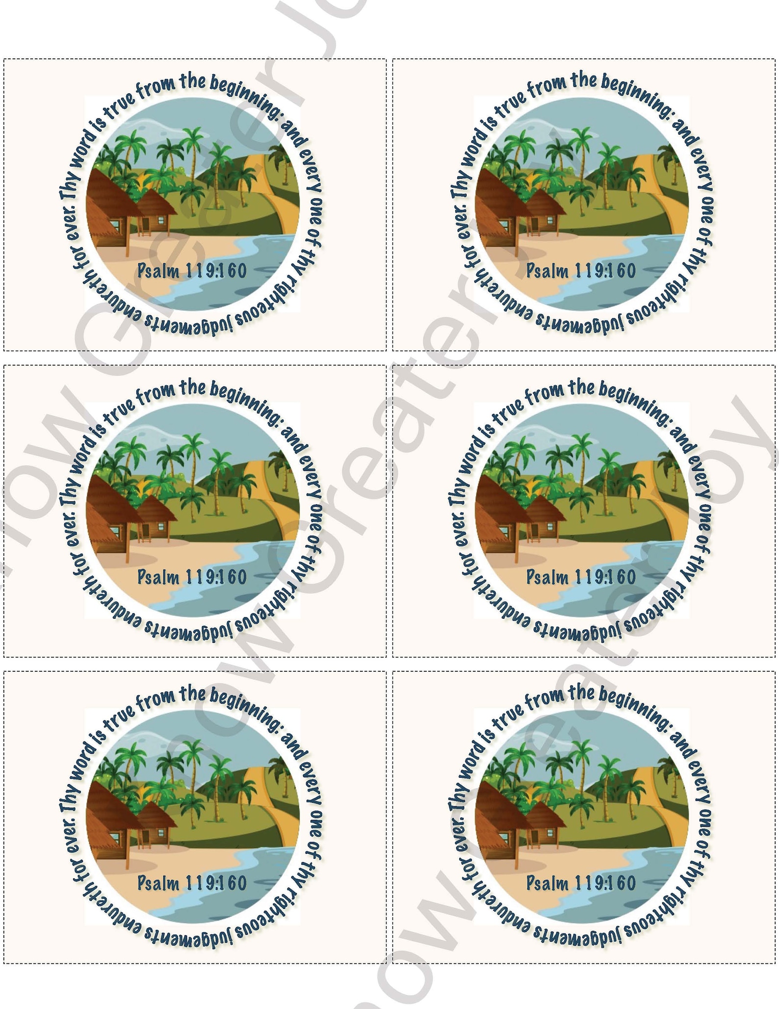 Breaker Rock Beach VBS KJV Bible Verses - Etsy