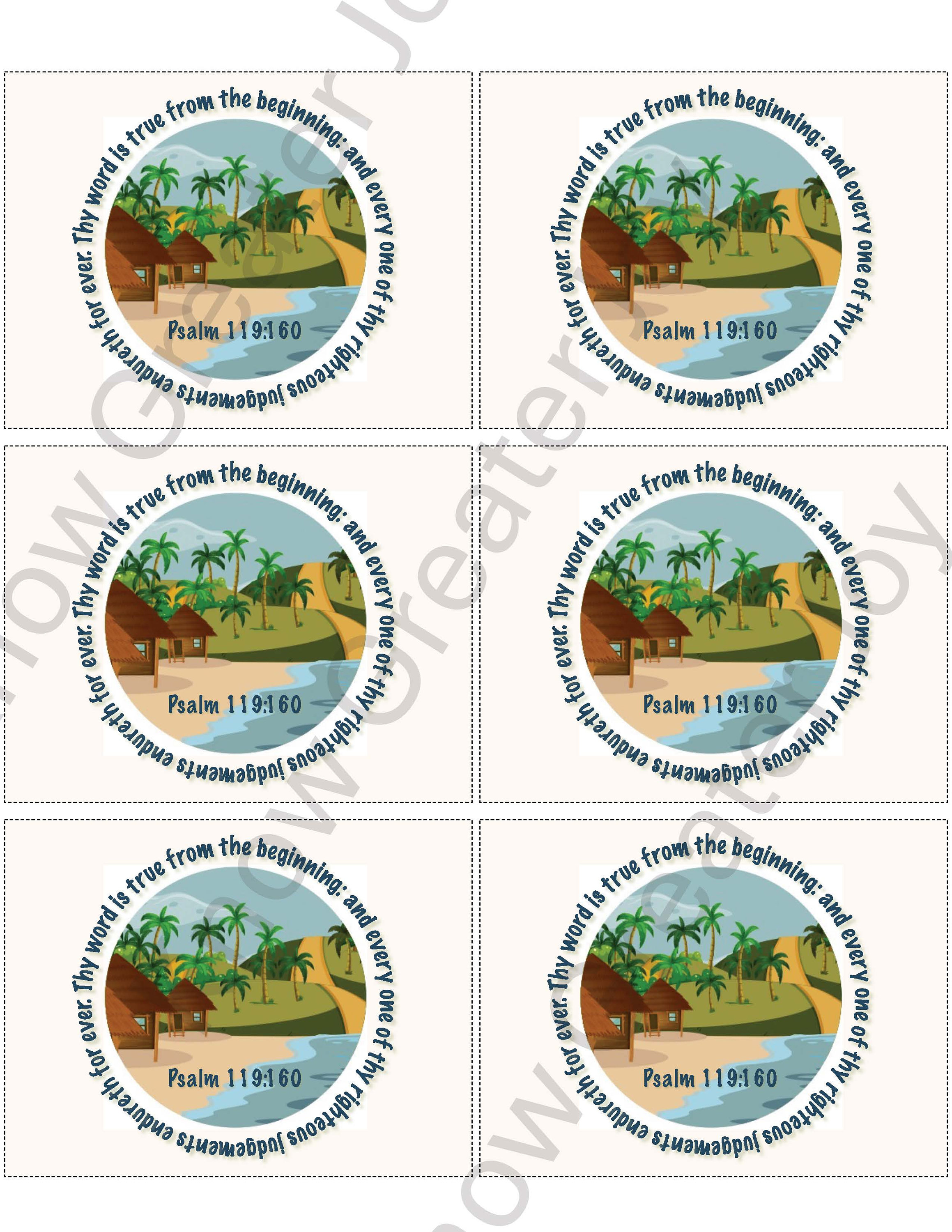 Breaker Rock Beach VBS KJV Bible Verses - Etsy