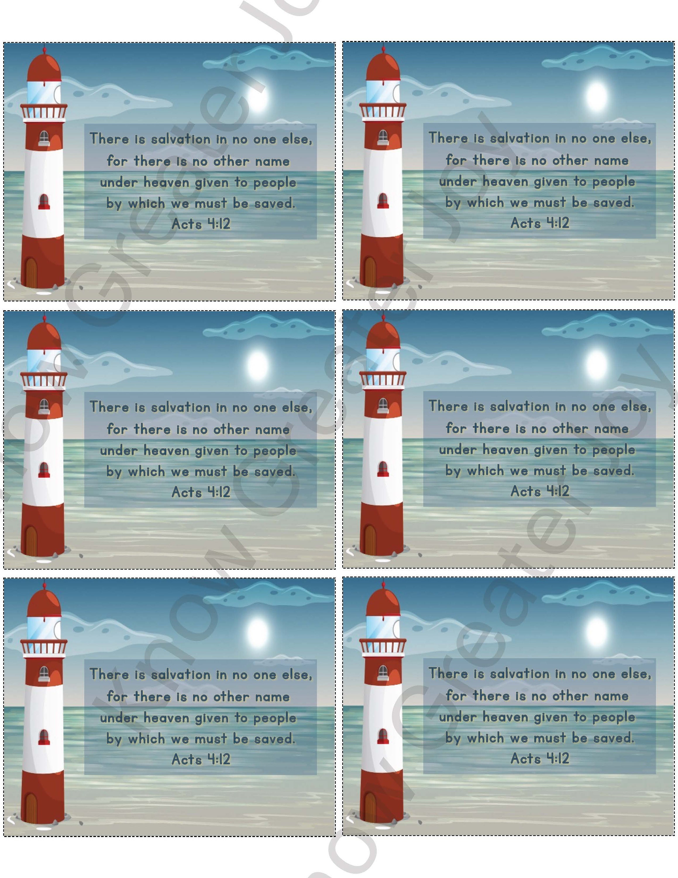 Breaker Rock Beach VBS CSB Bible Verses - Etsy