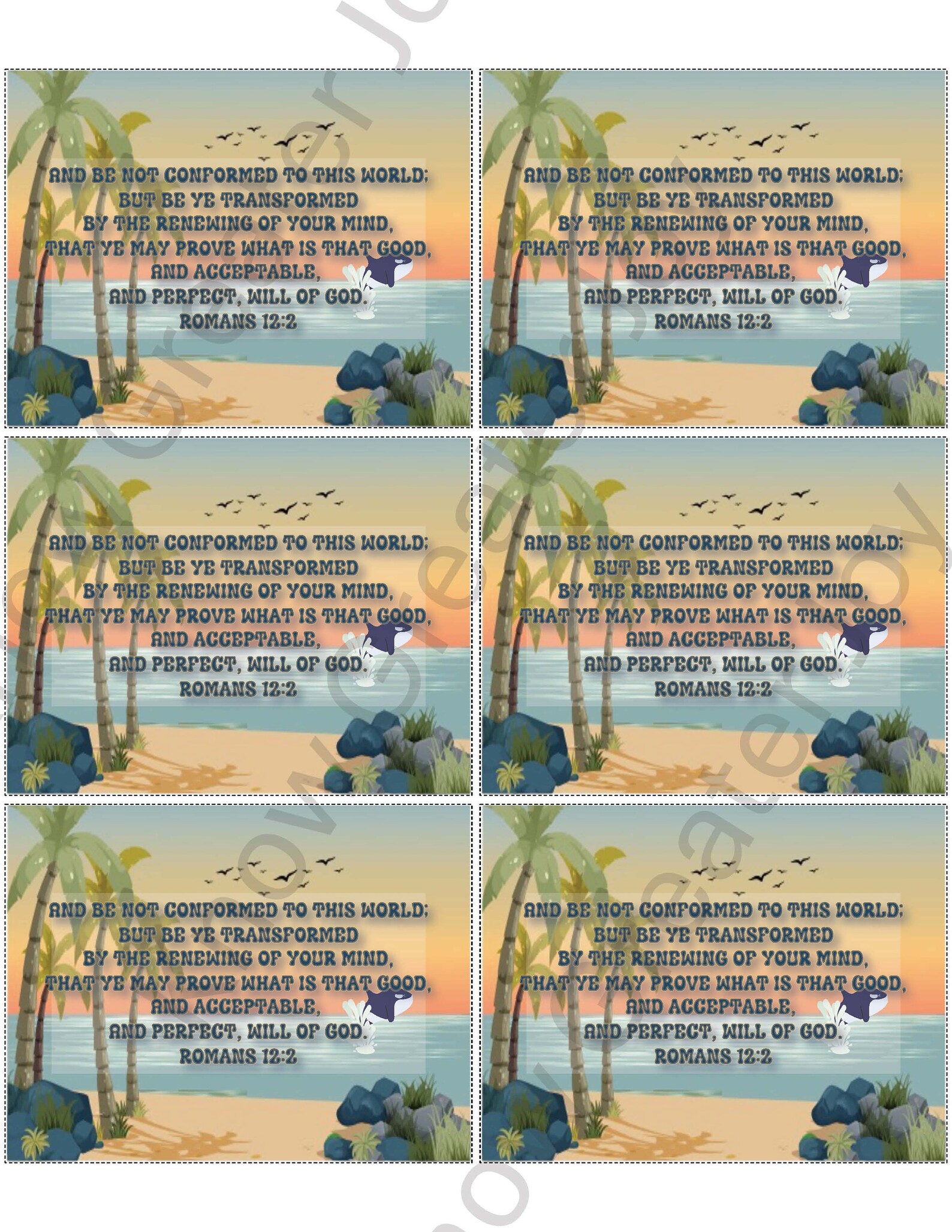 Breaker Rock Beach VBS KJV Bible Verses - Etsy