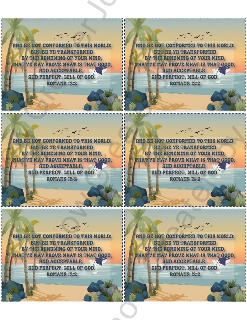 Breaker Rock Beach VBS KJV Bible Verses - Etsy