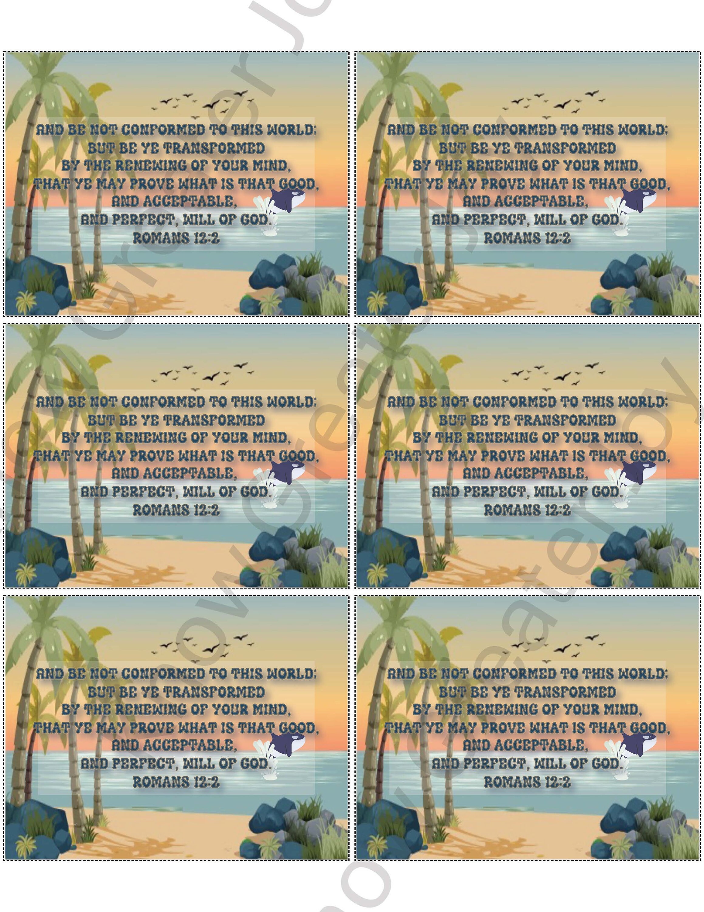 Breaker Rock Beach VBS KJV Bible Verses - Etsy