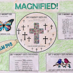 Magnified Vbs 2025 Coloring Sheets - Etsy
