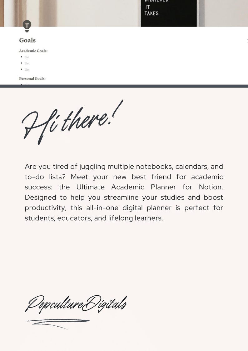 Ultimate Student Notion Template - Etsy
