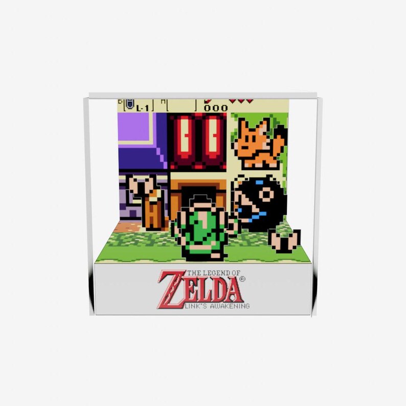 PLANTILLA Diorama Cubo 3d / The Legend of Zelda: Link's Awakening DX ...