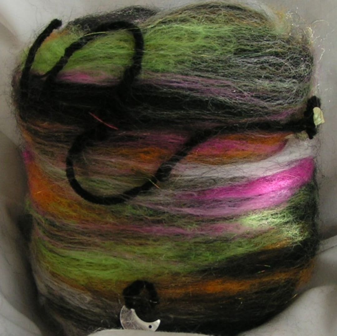 Dingbatts Art Fiber Batts Sample Set of 3 PHAT FIBER FEATURE Spin Felt ...