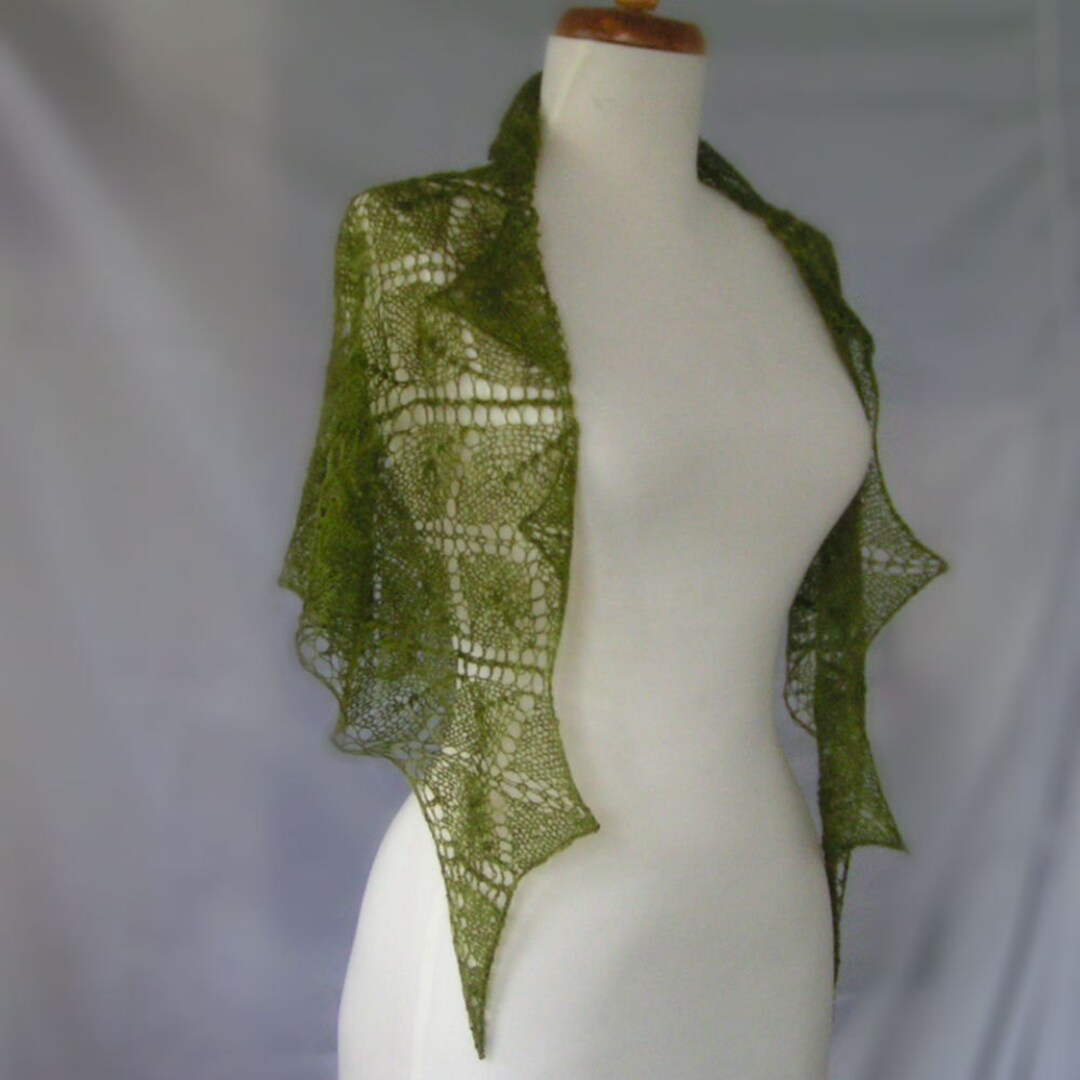 Shawl Knitting Pattern, Knit Charted PDF, Neck Scarf, Shawlette, MOTHER ...