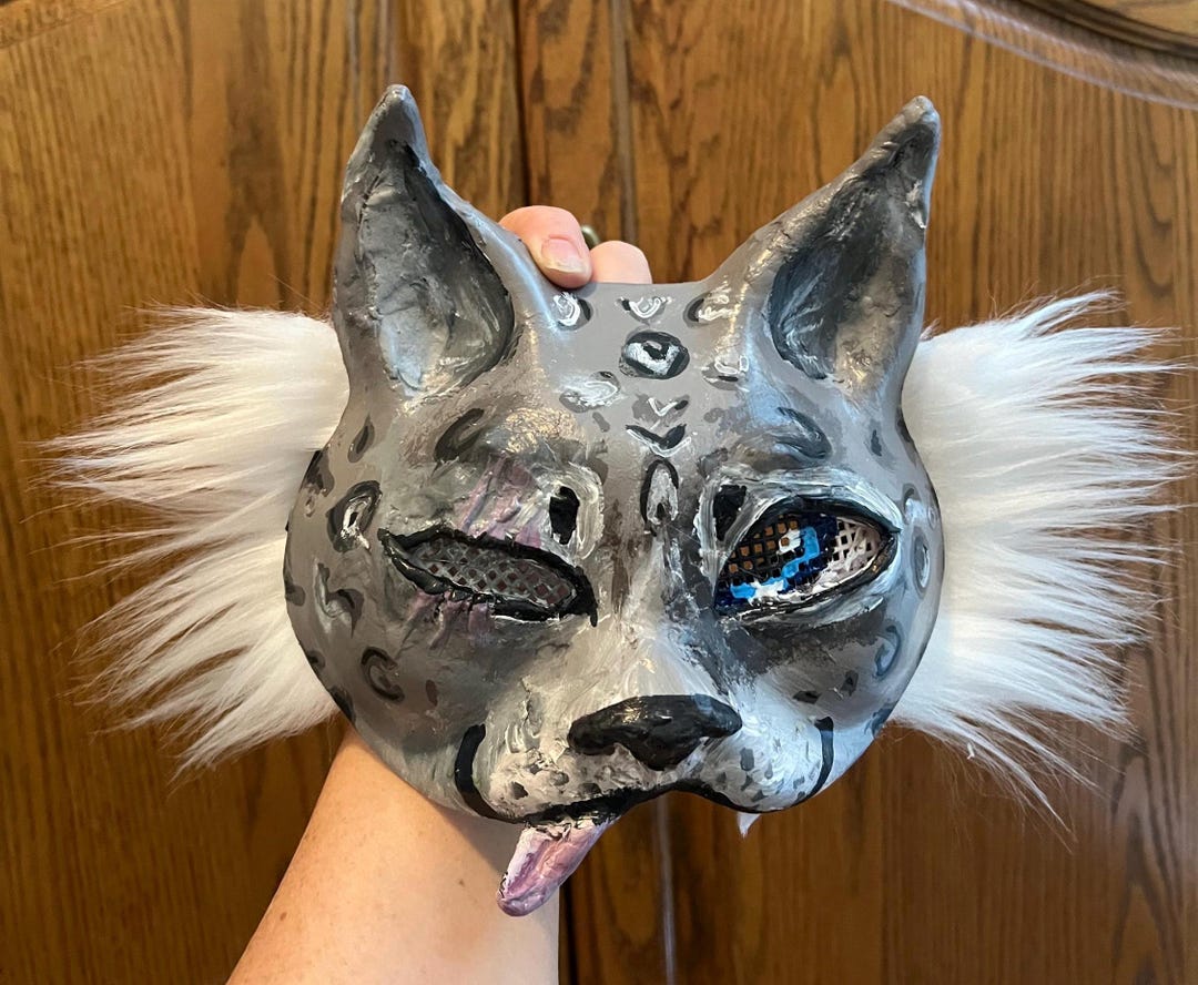 Snow Leopard Therian Mask - Etsy