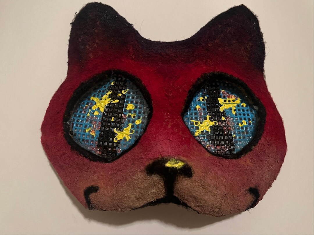 Colorful Cosplay Cartoon Cat Mask - Etsy