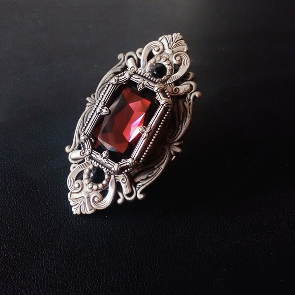 Burgundy Ring - Etsy