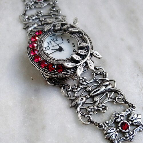 Red Floral Watch Unique Women Watches Gift for Women Victorian - Etsy UK