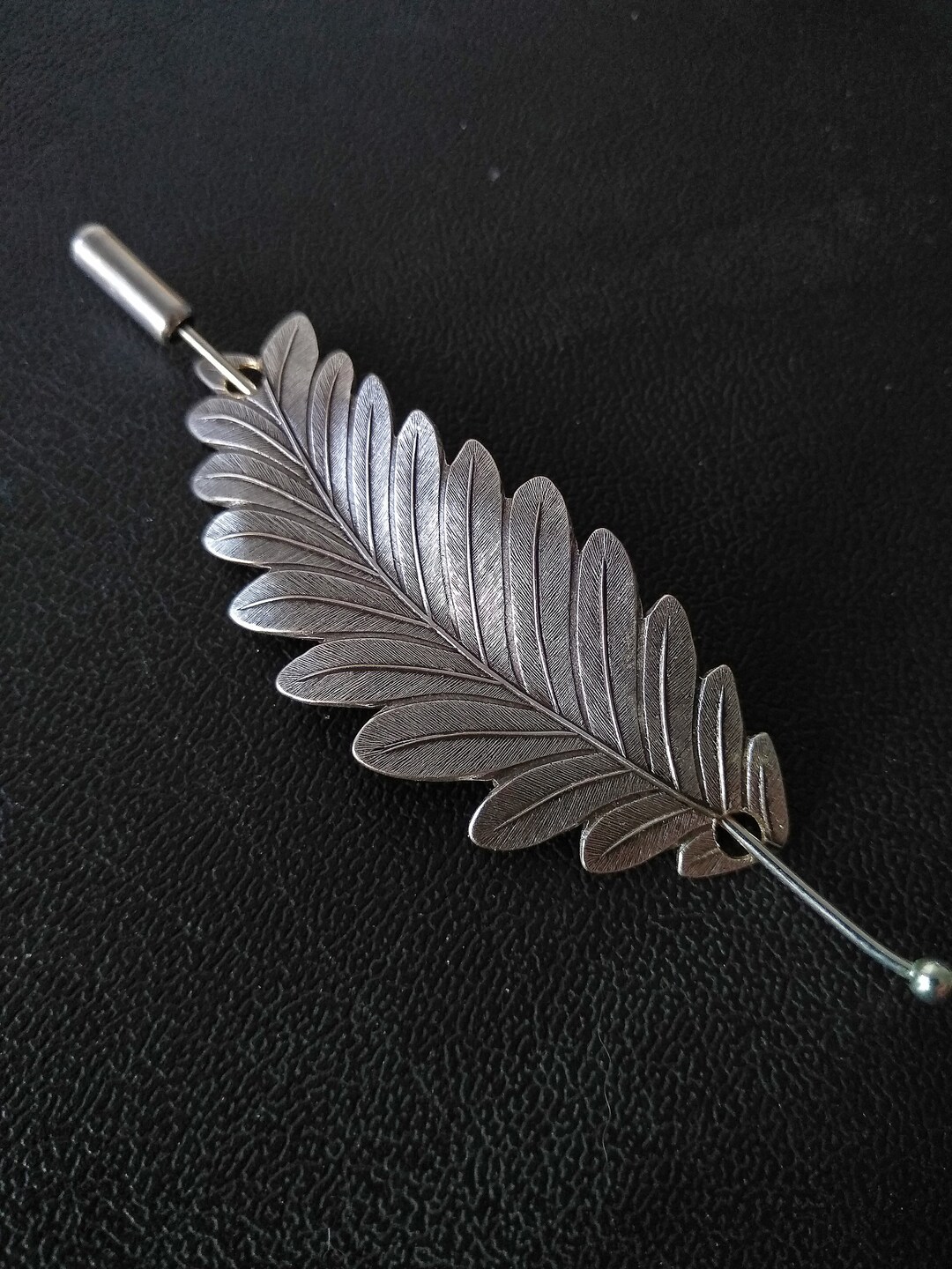 Silver Leaf Brooch for Women, Leaf Scarf Brooch, Broach Pin, Vintage ...