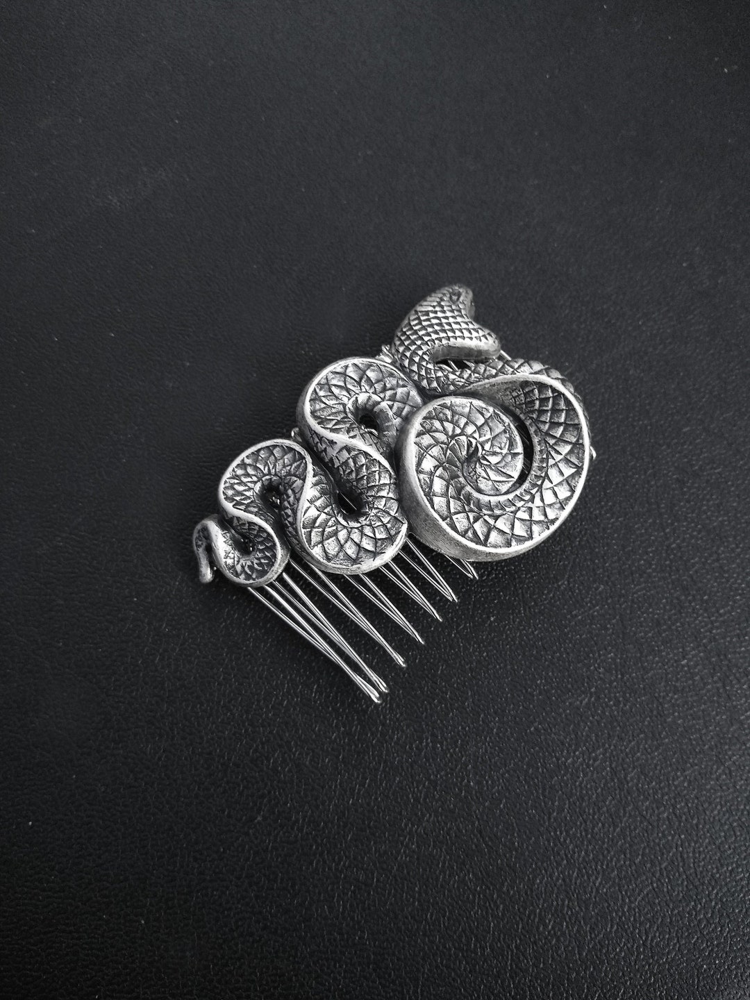 Snake Hair Comb, Serpent Hair Jewelry Slytherin Headpiece Gothic ...