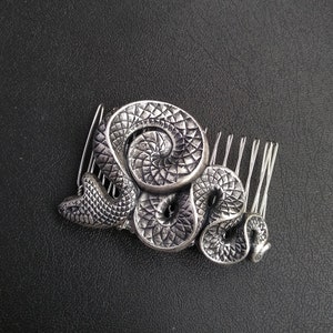 Snake Hair Comb, Serpent Hair Jewelry Slytherin Headpiece Gothic ...