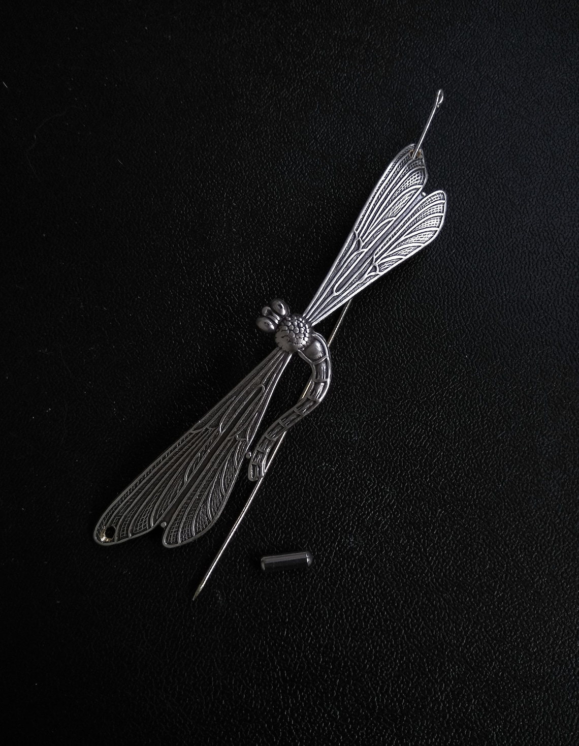 Large Dragonfly Pin Silver Dragonfly Brooch Shawl or Scarf - Etsy