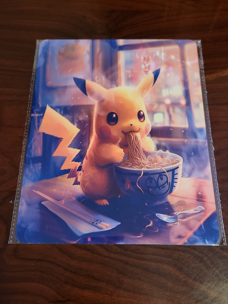 Ramen Pikachu, Pokemon Inspired Metal Poster - Etsy