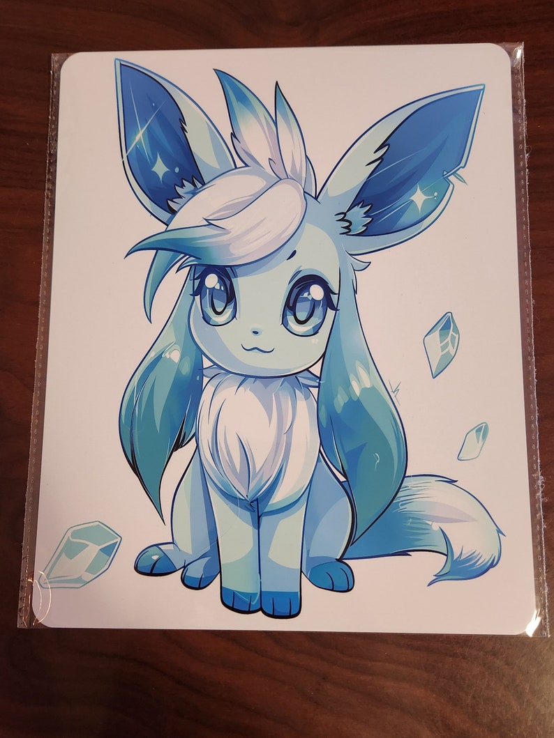 Glaceon, Pokemon Inspired Metal Poster - Etsy