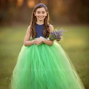 Lime Green Flower Girl Dress, Modern and Classic Gown - Etsy