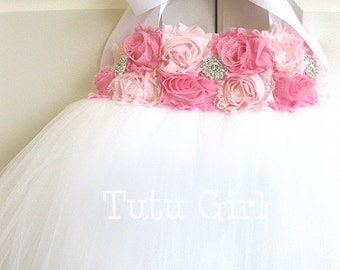 Pink Flower Girl Tutu Dress Toddler Flower Girl Dress Tutu | Etsy