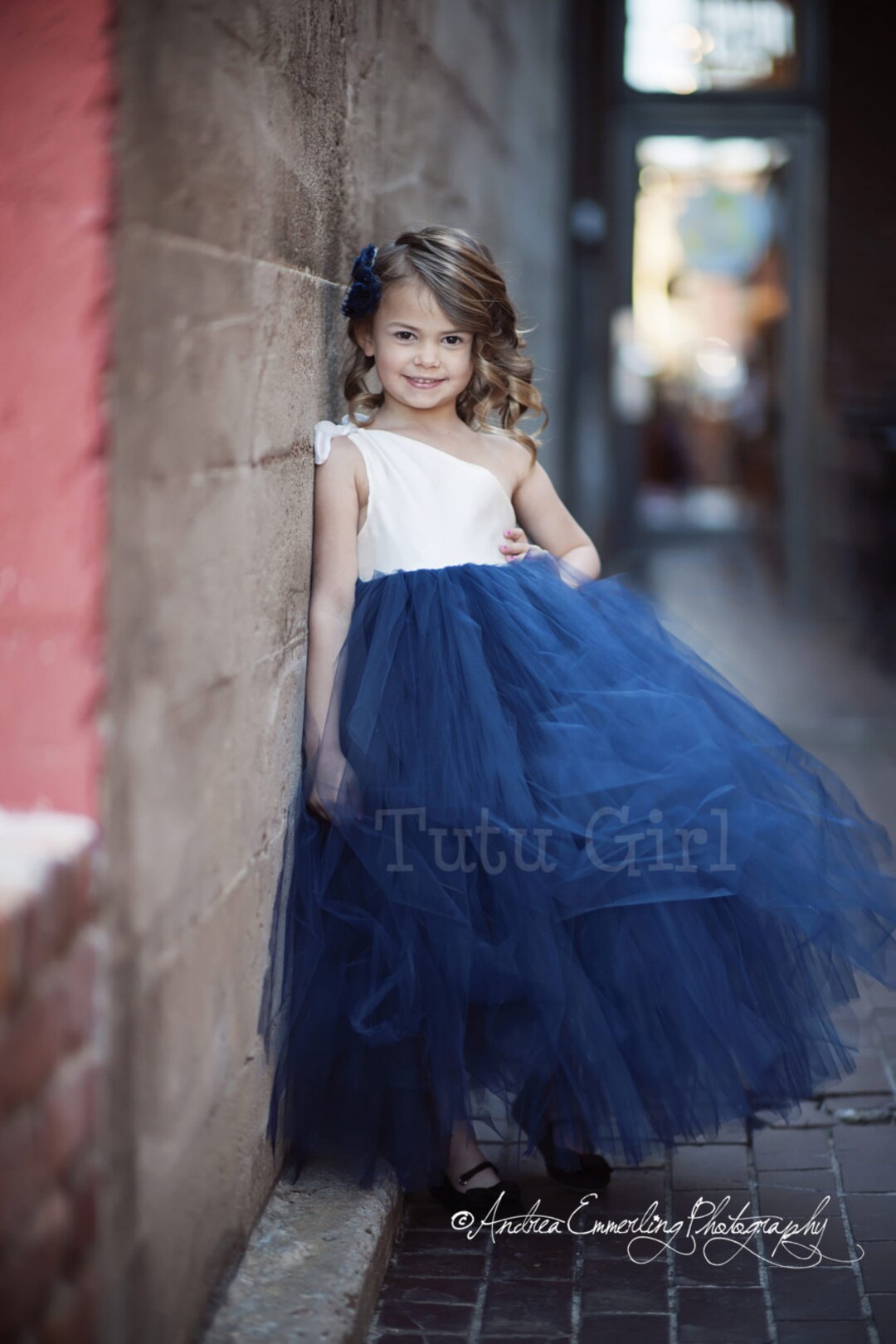 One Shoulder Tutu Dress Custom One Strap Flower Girl Tutu Dress