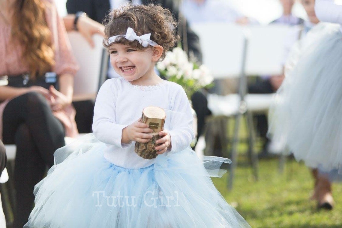 Light Blue Tutu Light Blue Flower Girl Tutu Pastel Blue | Etsy