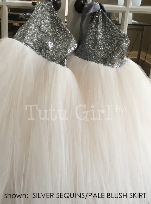Blush Tulle Flower Girl Dress Tutu Flower Girl Dress Pale | Etsy