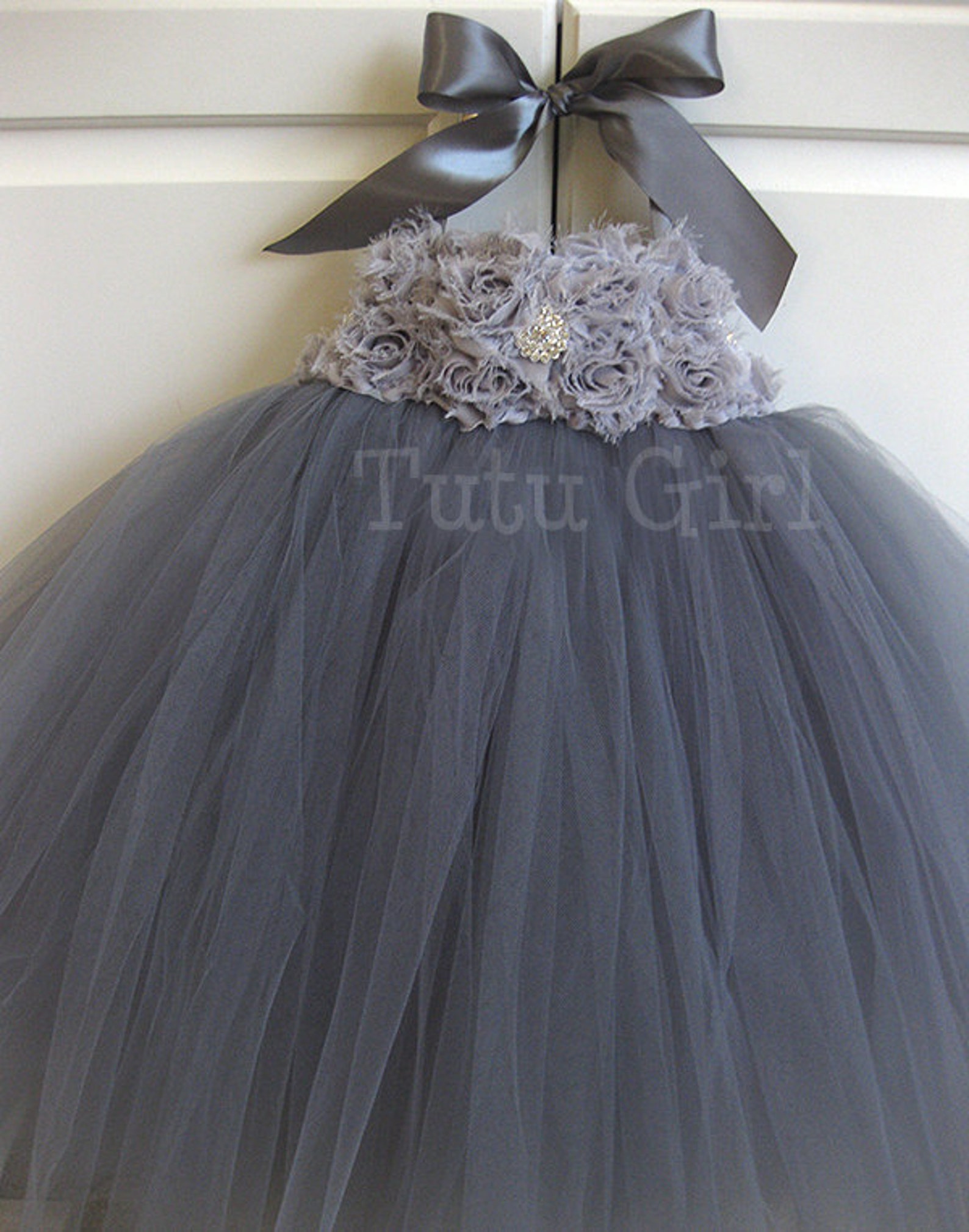 Gray Tutu Dress Flower Girl Grey Tutu Dress Charcoal - Etsy