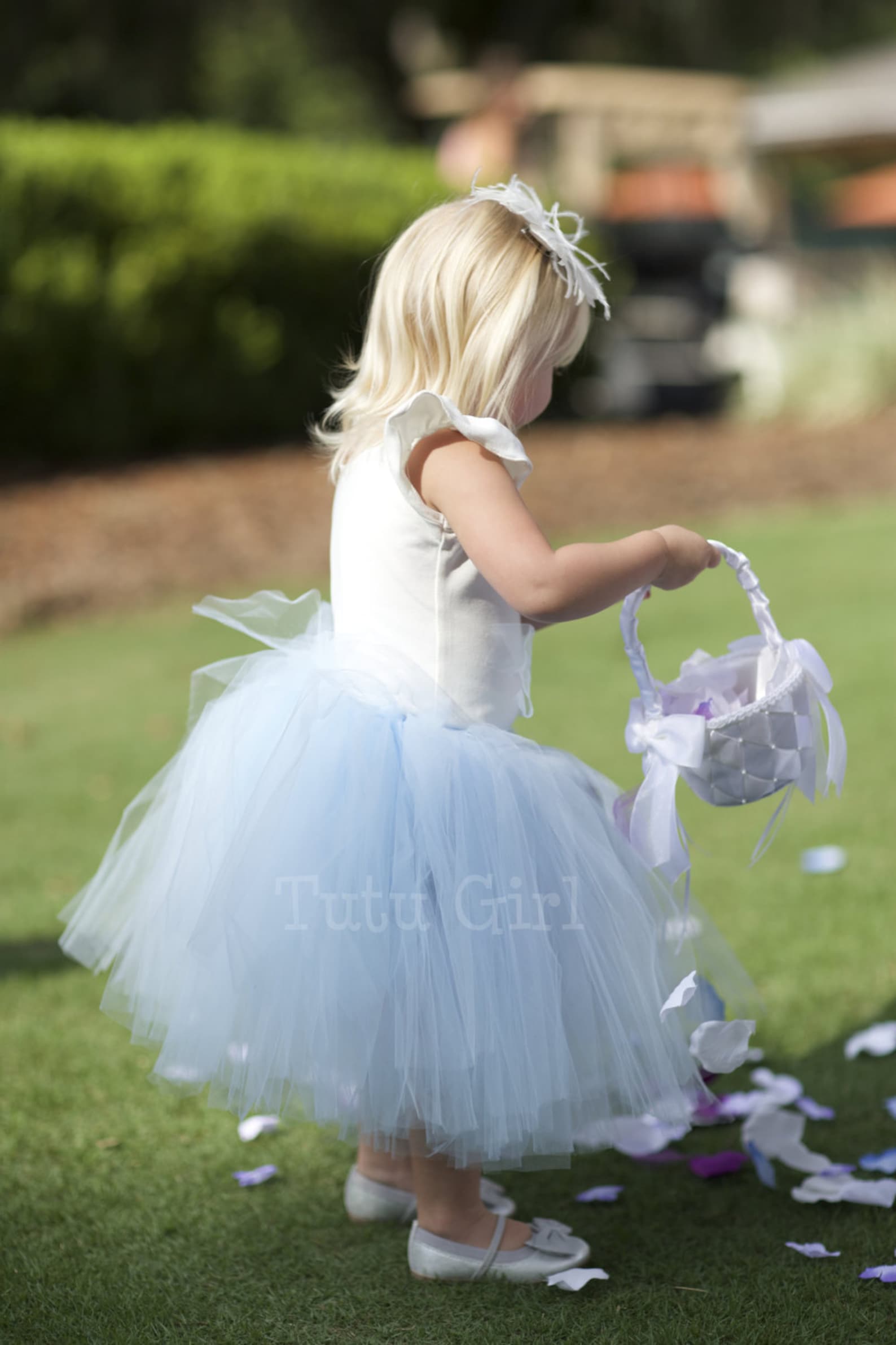 Light Blue Tutu Light Blue Flower Girl Tutu Pastel Blue | Etsy