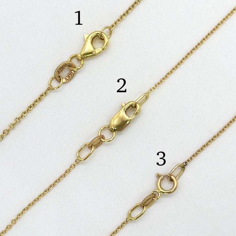 14k Yellow Gold Rolo Chain, 14 16 18 20 22 24 26 28 30 “ 1mm Wide ...