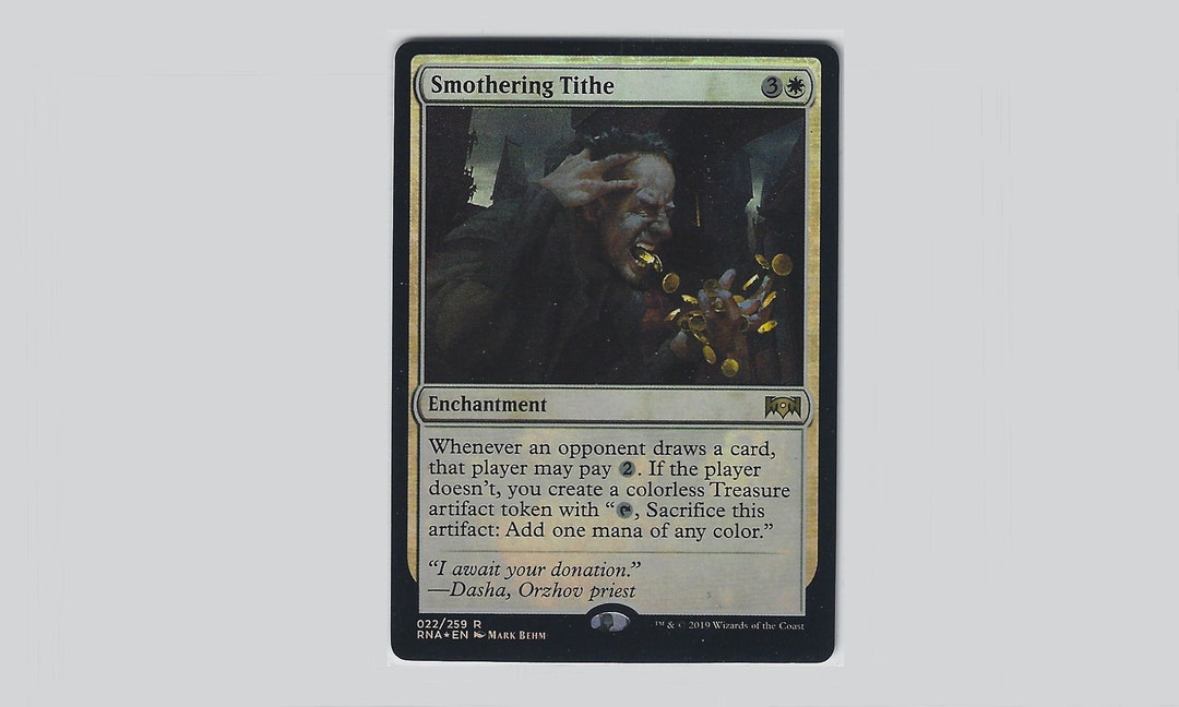 Smothering Tithe FOIL Card Single - Etsy