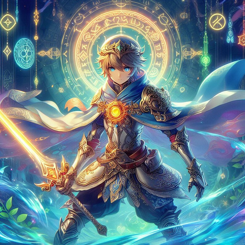 Anime RPG Wallpaper - Etsy